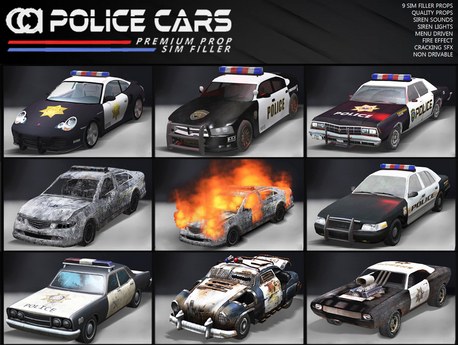 Second Life Marketplace - [CA] THE PREMIUM PROPS POLICE CARS